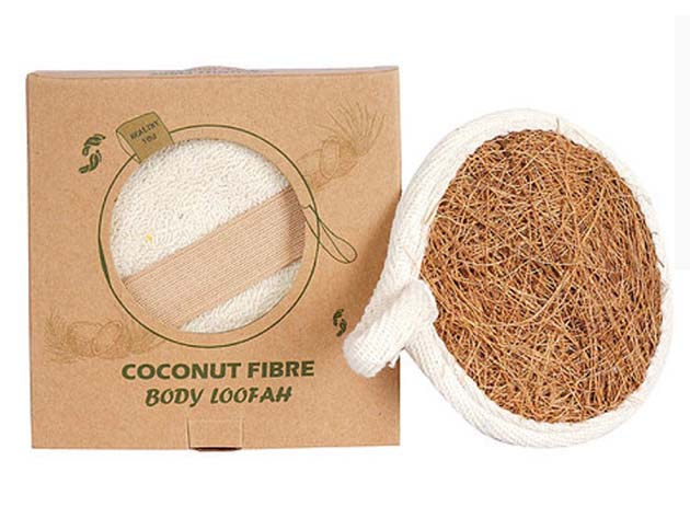 Natural Coconut Body Loofah | StackSocial
