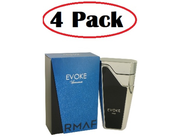 4 Pack of Armaf Evoke Blue by Armaf Eau De Parfum Spray 2.7 oz ...