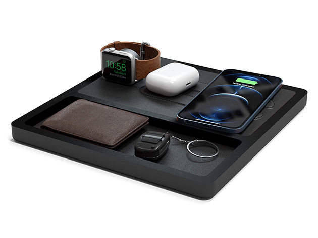 NYTSTND TRIO TRAY Wireless Charging Station (Black Top/Black Base ...