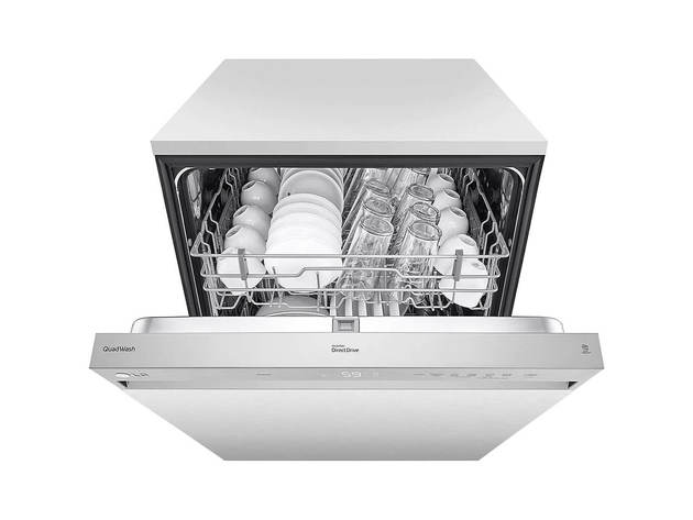 LG LDFN3432T 50 dBA Stainless Front Control Dishwasher with QuadWash ...