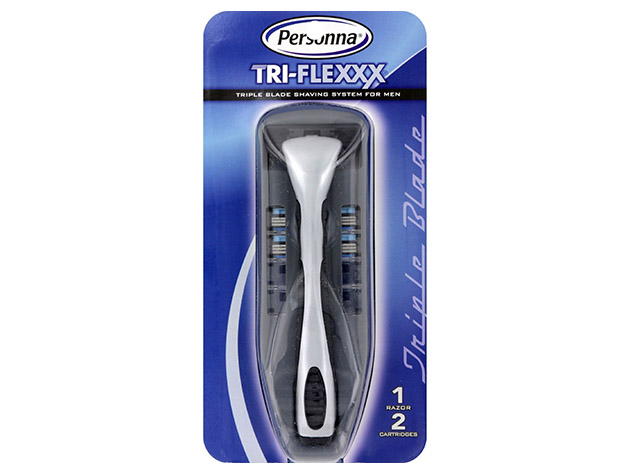 Personna Tri-Flexxx Men's Razor + 2 Cartridges | StackSocial