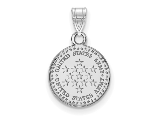 Sterling Silver Small United States Army Disc Pendant | StackSocial