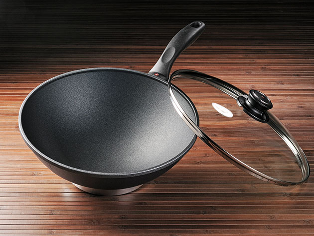 Swiss Diamond® 11" Nonstick Wok with Lid | StackSocial