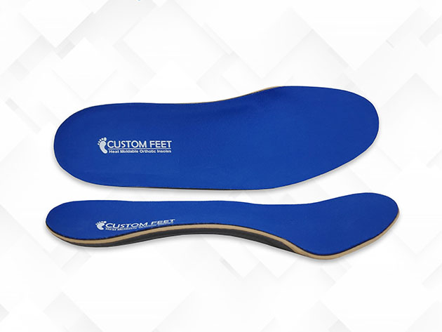 Custom Feet Dynamic Blue: Heat Moldable Orthotic Insoles | StackSocial