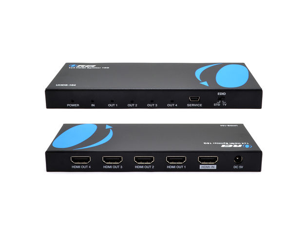 Orei UltraHD 4K @ 60 Hz 1 X 4 HDMI Splitter 1 in 4 Out 4 Port 4: 8-Bit - HDMI 2.0, HDCP 2.18 ...