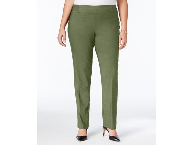 JM Collection Women's Plus & Petite Plus Size Tummy Control Slim-Leg ...
