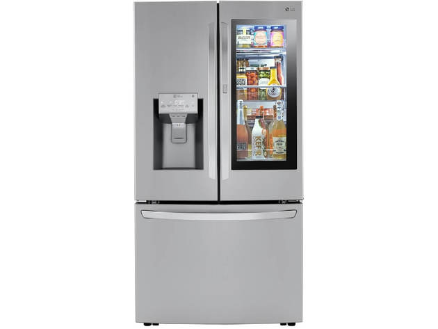 LG LRFVC2406S 24 Cu. Ft. Stainless Steel Smart Counter-Depth French ...