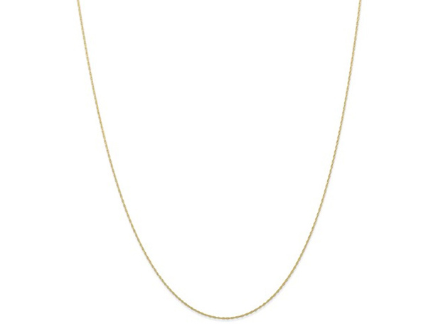 18 inch 5R Chain in 10K Rose Pink Gold Carded Cable Rope | StackSocial