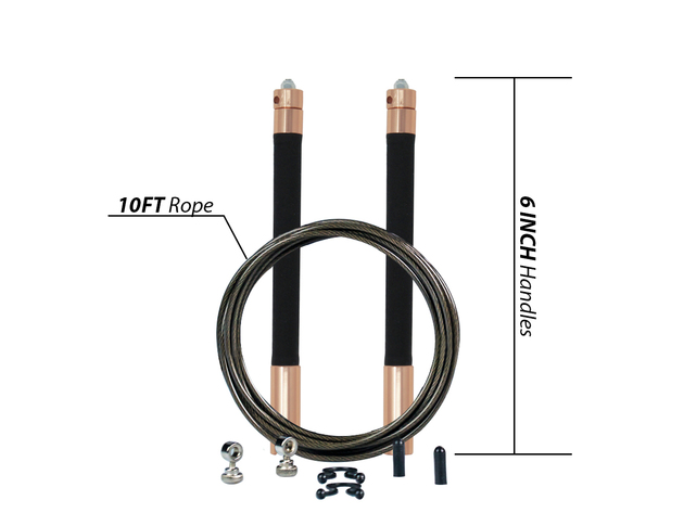 Synergee Aluminum Jump Ropes - Rose Gold | Joyus