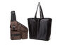 Crossbody Signature Metro Bag with Shopping Tote: 2-Piece Set (Tan) | Joyus