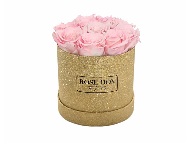 Small Gold Box with Roses | StackSocial