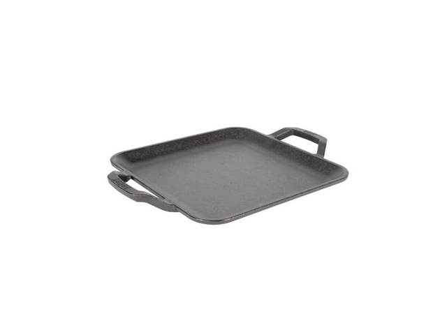 Lodge LC11SGR 11 inch Seasoned Cast Iron Square Griddle | StackSocial