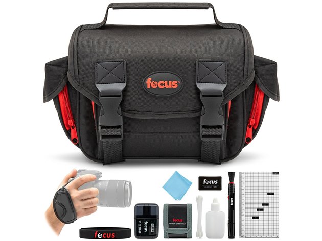Focus DSLR Camera Accessory Bag Kit with Mini Hdmi Cable and High Speed ...