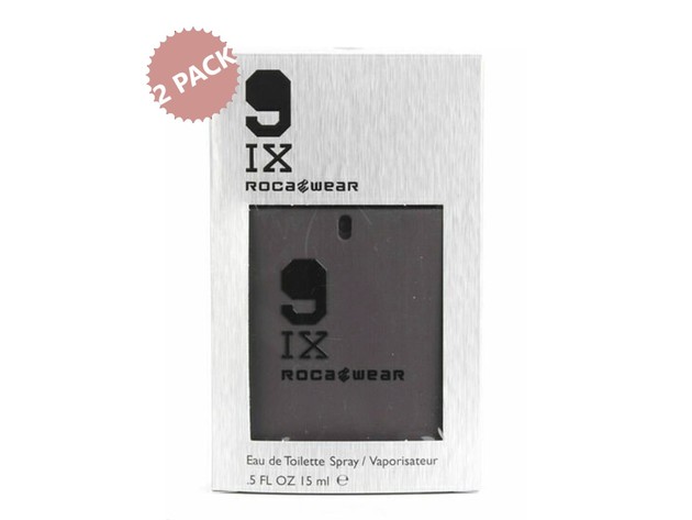 2-PACK Rocawear 91X Eau de Toilette Spray Natural Cologne For Men, 0.5 ...
