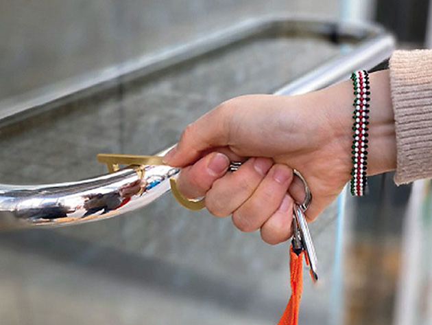 SafeFinger Antimicrobial Brass Keychain Touch Tool (2 Pack) | StackSocial