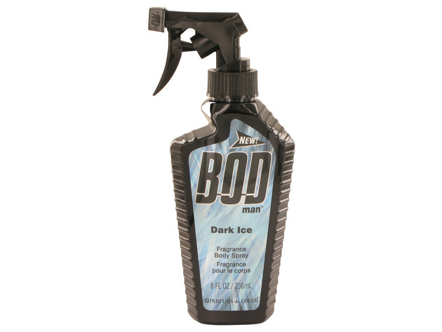 Bod Man Dark Ice by Parfums De Coeur Body Spray 8 oz for Men (Package ...