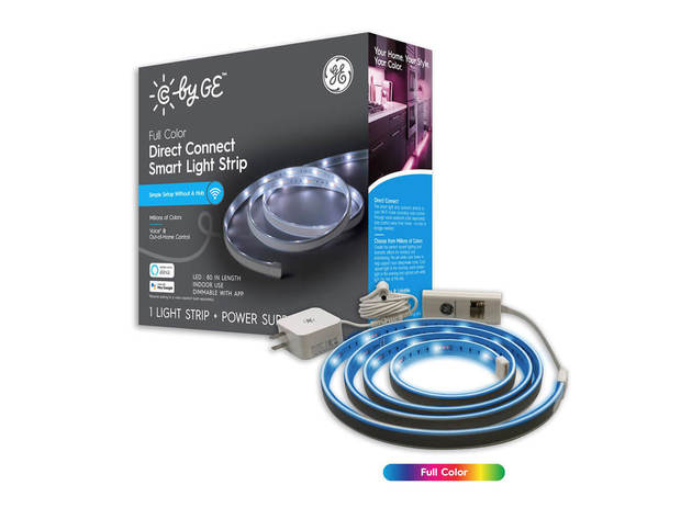 Cync by GE 93128989 Full Color Direct Connect Smart LED Light Strip (80 ...