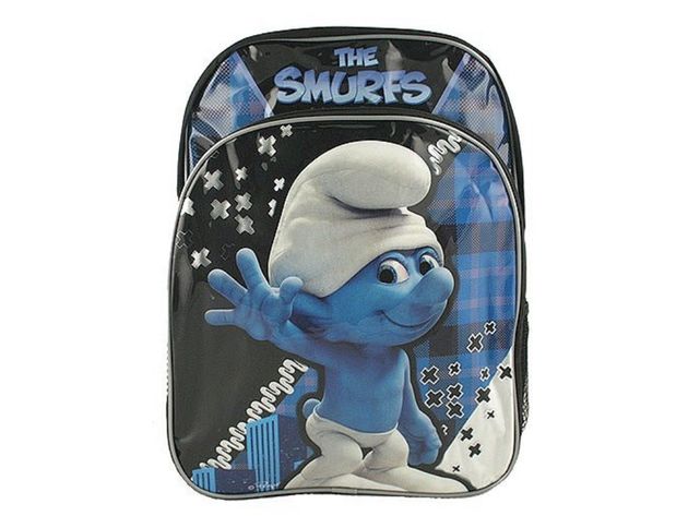 Backpack - Smurfs - Large 16 Inch - Blue | StackSocial