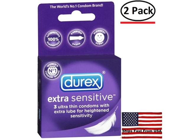 ( 2 Pack ) Durex Extra Sensitive - 3 Pack | StackSocial