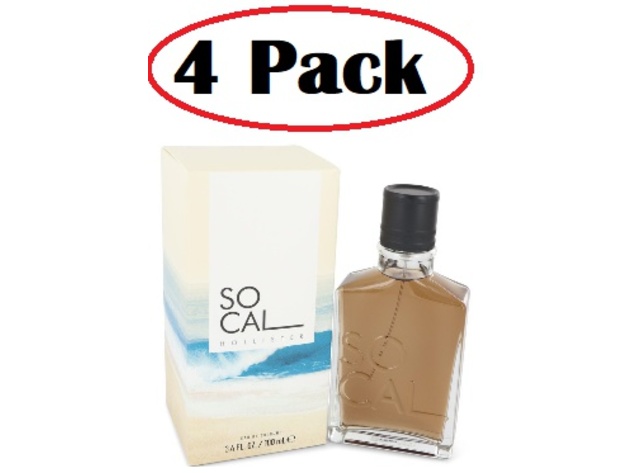 4 Pack of Hollister So Cal by Hollister Eau De Cologne Spray 3.4 oz ...