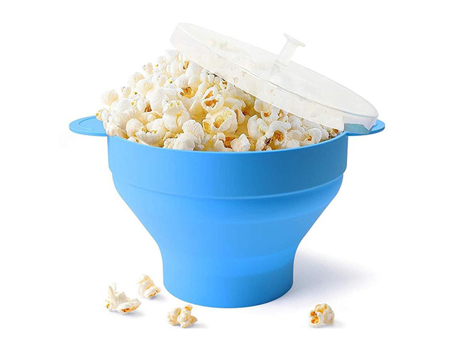 Pop Star Silicone Popcorn Popper (Light Blue) | theChive University