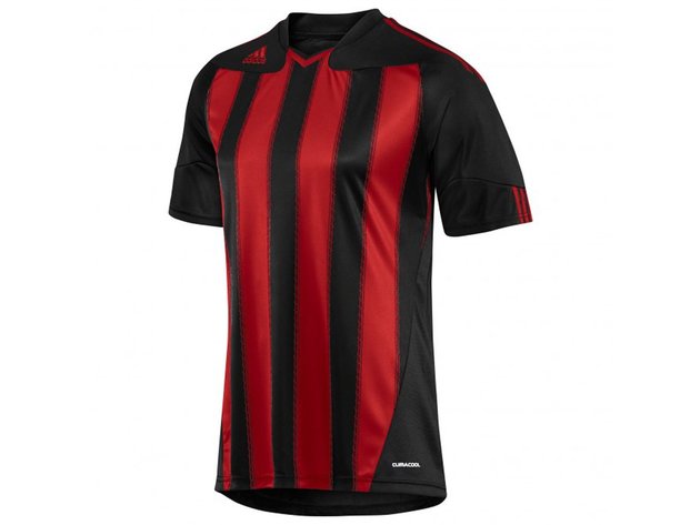 Adidas Boys Stricon Jersey T-Shirt Red/Black Size Youth - Large ...