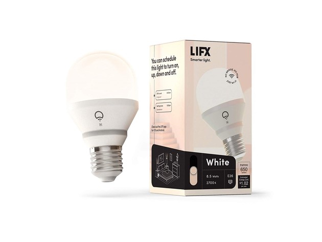 LIFX Mini A19 Wi-Fi Smart LED Bulb with Alexa, Siri, Microsoft Cortana ...