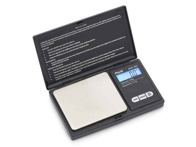 American Weigh Scales AWS-600-BLK Digital Pocket Weight Scale 600g x 0 ...