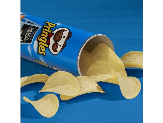 Pringles Salt and Vinegar Edge to Edge Flavored Potato Crisps for Your ...