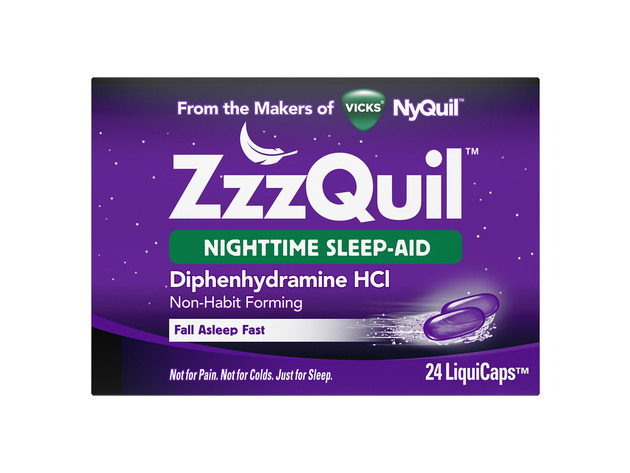 Vicks ZzzQuil Nighttime Sleep Aid LiquiCaps, Help You Fall Asleep in as ...