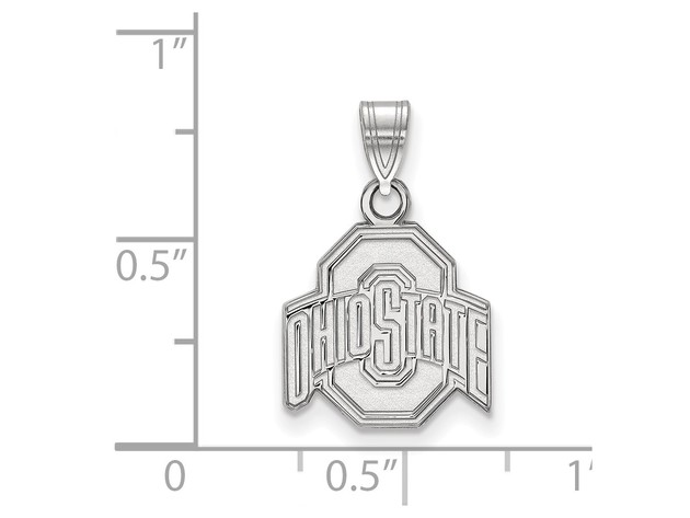 Sterling Silver Ohio State Small Logo Pendant | StackSocial