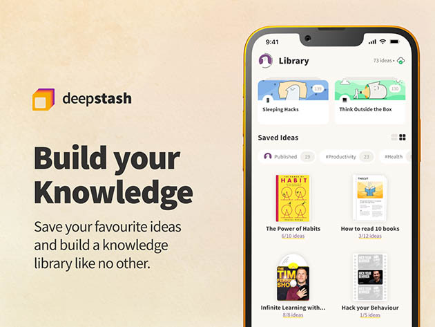 Deepstash Bite-Sized Knowledge: Pro Plan (Lifetime) | StackSocial