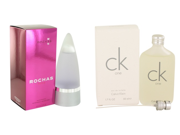 Gift set Rochas Man by Rochas EDT Spray 3.4 oz And CK ONE EDT Pour ...