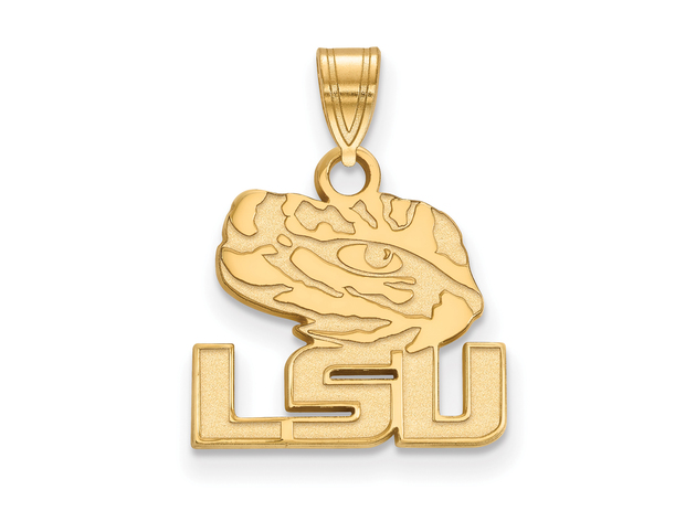 10k Yellow Gold Louisiana State Small 'LSU' Mascot Pendant | StackSocial