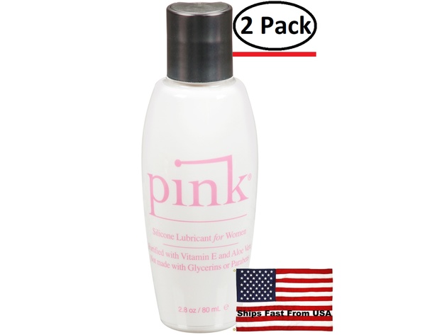 ( 2 Pack ) Pink - Silicone Lubricant - 2.8 Oz / 80 ml | StackSocial