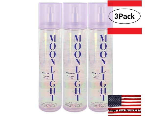 3 Pack Ariana Grande Moonlight by Ariana Grande Body Mist Spray 8 oz ...
