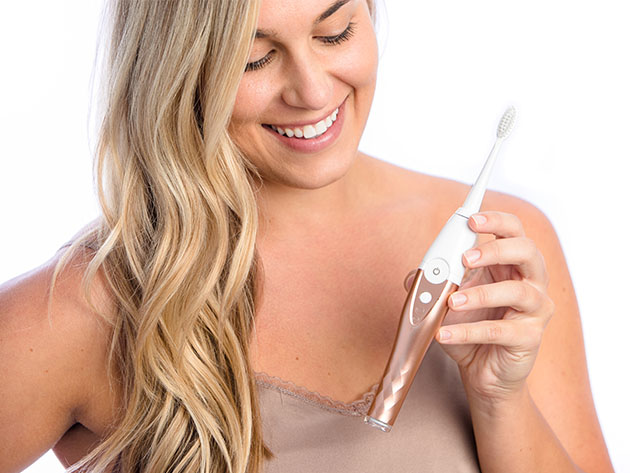 TAO Clean Sonic Toothbrush & Docking Station (Rose Gold) | Joyus