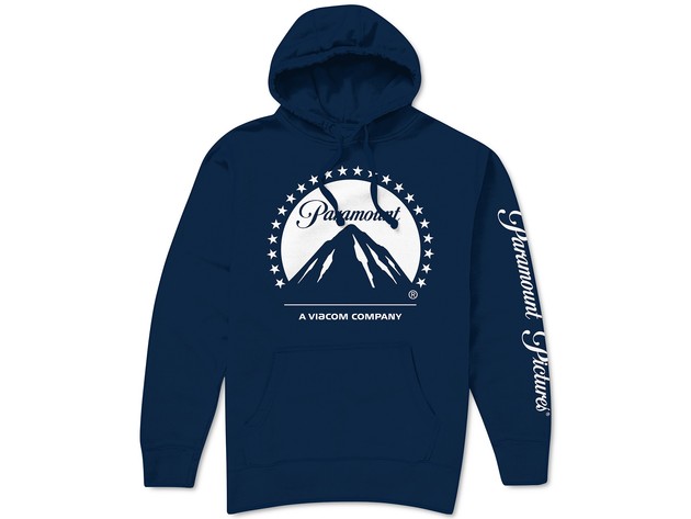 Paramount Logo Men's Hoodie Navy Size Extra Large | StackSocial