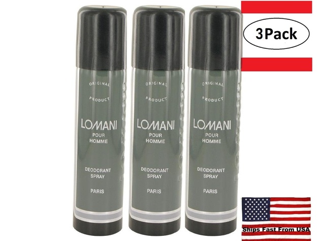 3 Pack LOMANI by Lomani Deodorant Spray 6.7 oz for Men | StackSocial