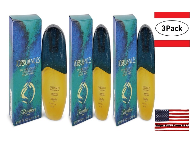 3 Pack Turbulences by Revillon Parfum De Toilette Spray 1.7 oz for ...