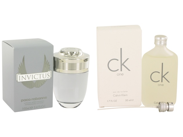 Gift set Invictus by Paco Rabanne After Shave 3.4 oz And a bottle of CK ...