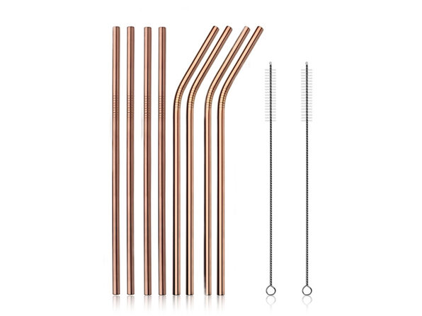 Stainless Steel Straws: 8-Pack | StackSocial